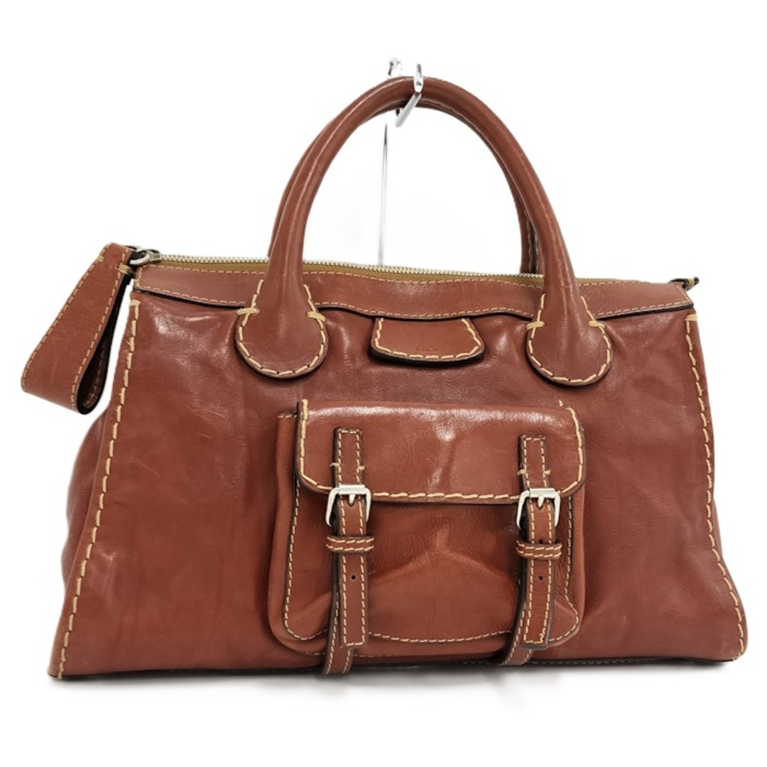 Chloe ハンドバッグ Edith エディス ミディアム レザー ブラウン Chloe ハンドバッグ Edith エディス ミディアム レザー ブラウン