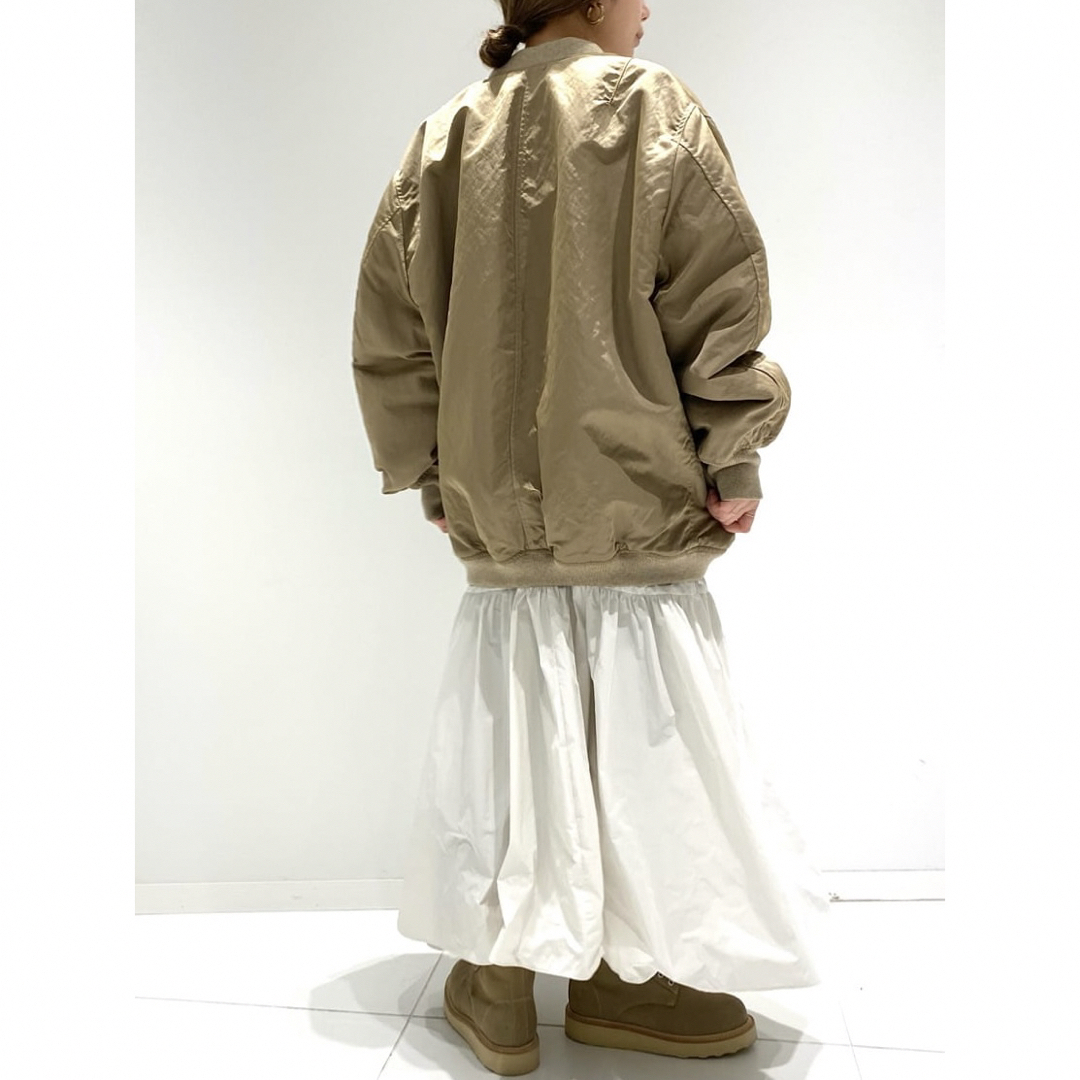 Plage - 新品タグ付 Plage 【R'IAM】MA-1 ベージュ 38サイズの Plage - 新品タグ付 Plage 【R'IAM】MA-1 ベージュ 38サイズの
