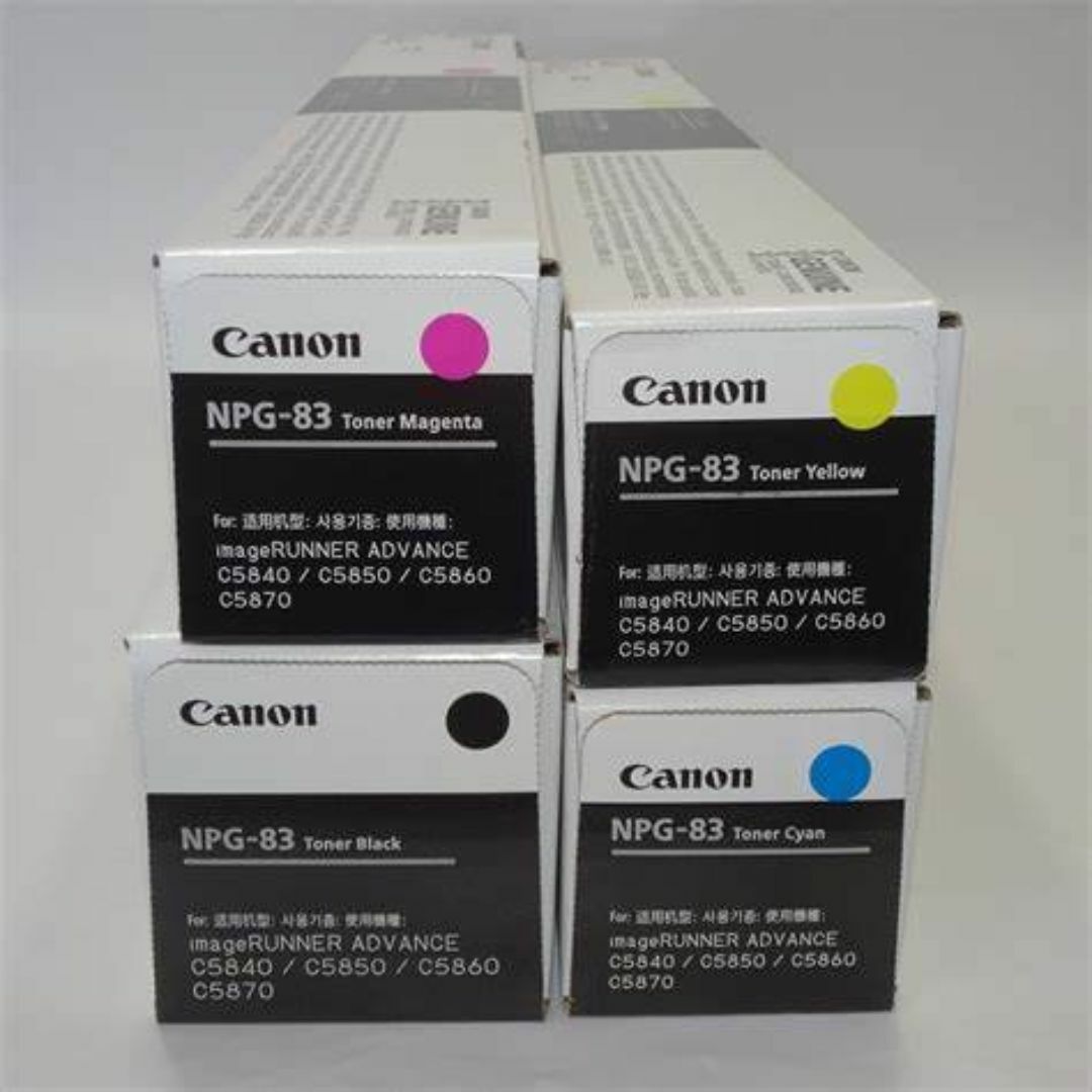 Canon - 【新品未開封 canon純正トナー】NPG-83 4本セットの通販 Canon - 【新品未開封 canon純正トナー】NPG-83 4本セットの通販