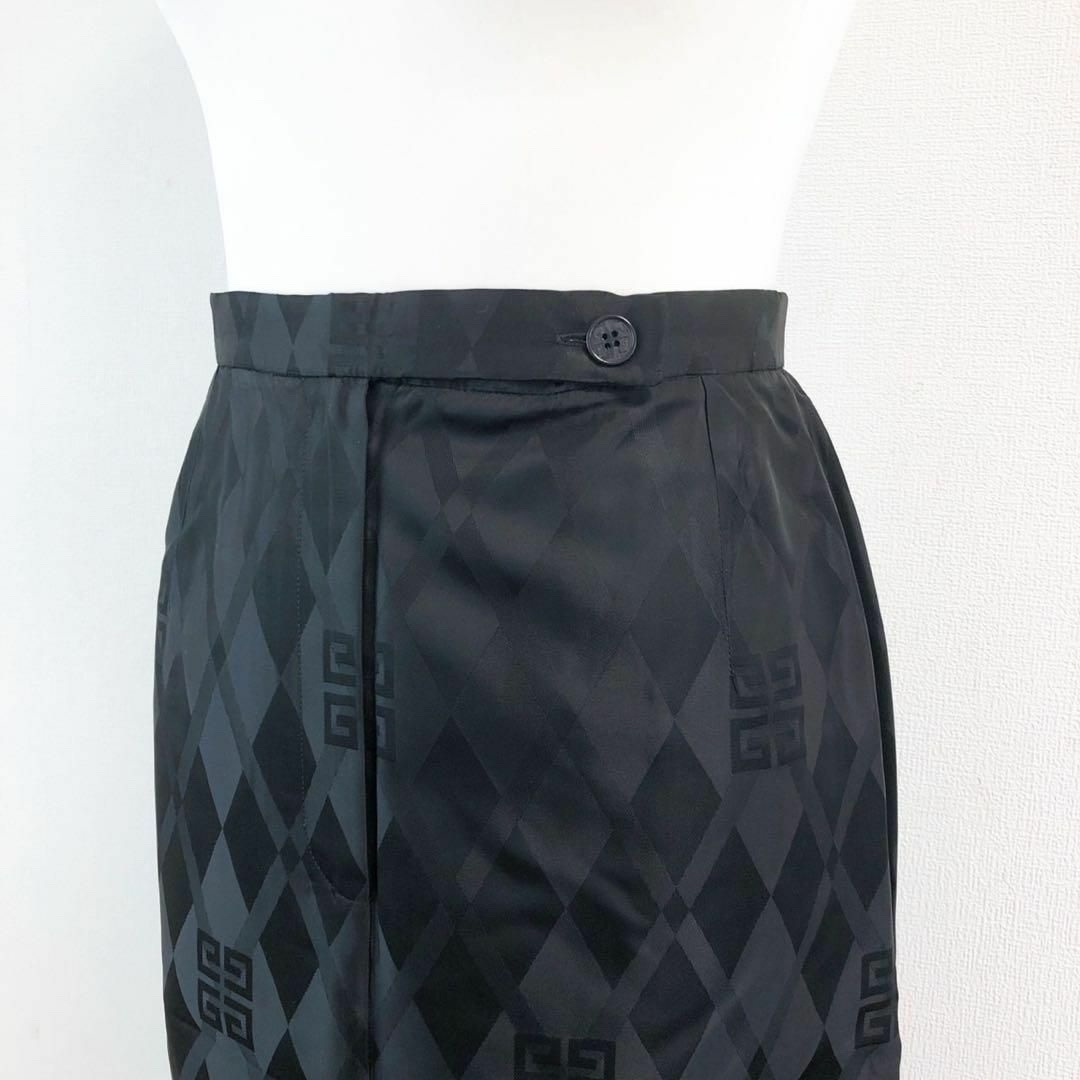 極美品 GIVENCHY ジバンシー ロングスカート タイト 全面ロゴ 総 極美品 GIVENCHY ジバンシー ロングスカート タイト 全面ロゴ 総