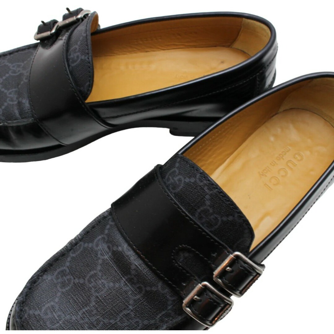 GUCCI - 入手困難 GUCCI グッチ レザーローファー GG柄 サイズ GUCCI - 入手困難 GUCCI グッチ レザーローファー GG柄 サイズ