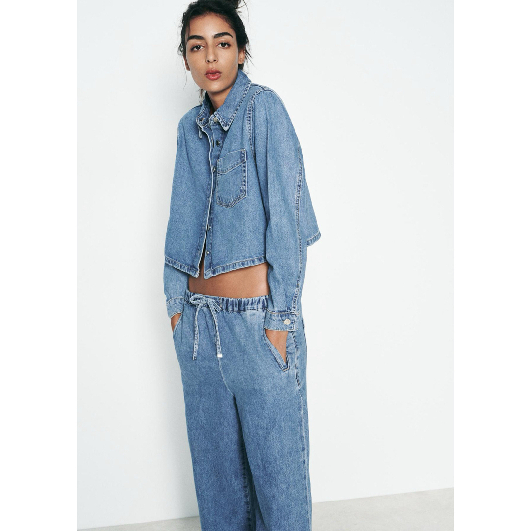 ZARA - 2024秋 ZARAセットアップ ジョガーデニムパンツの通販 by ZARA - 2024秋 ZARAセットアップ ジョガーデニムパンツの通販 by