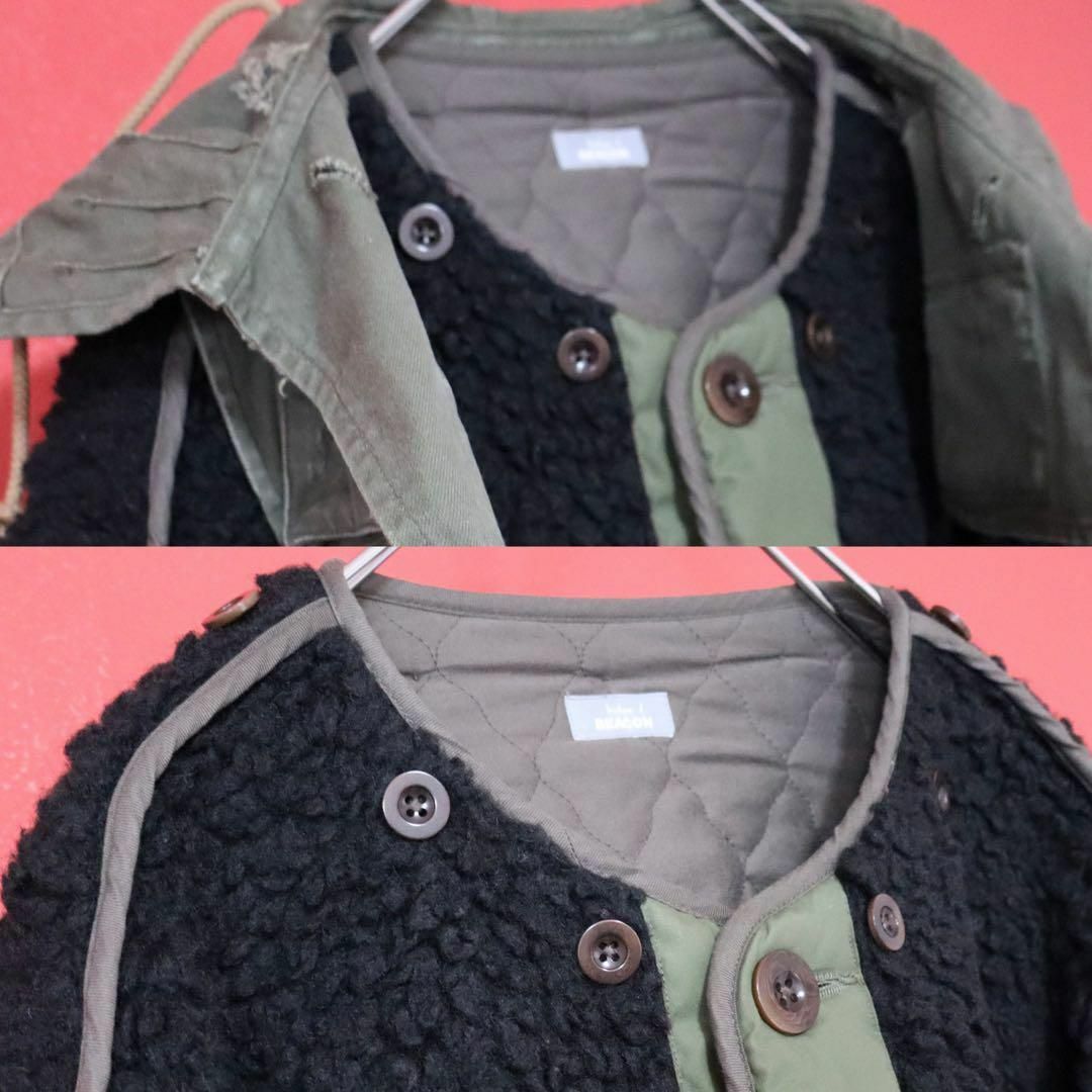 kolor - 【美品】kolor BEACON 21AW 切替デザイン ビッグボア kolor - 【美品】kolor BEACON 21AW 切替デザイン ビッグボア