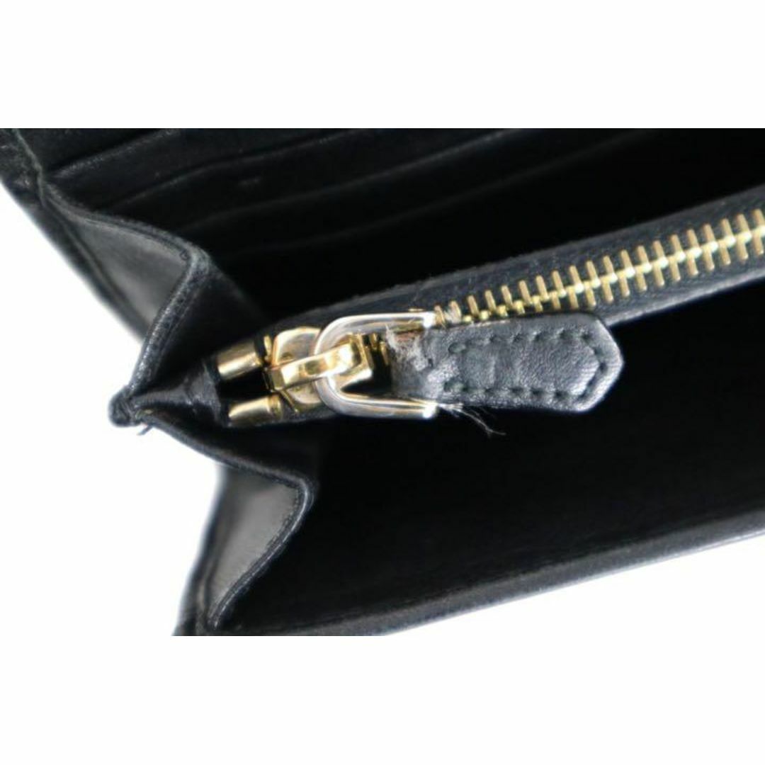 PRADA - PRADA プラダ 長財布 ギャザー レザー 定価88000円 黒の PRADA - PRADA プラダ 長財布 ギャザー レザー 定価88000円 黒の
