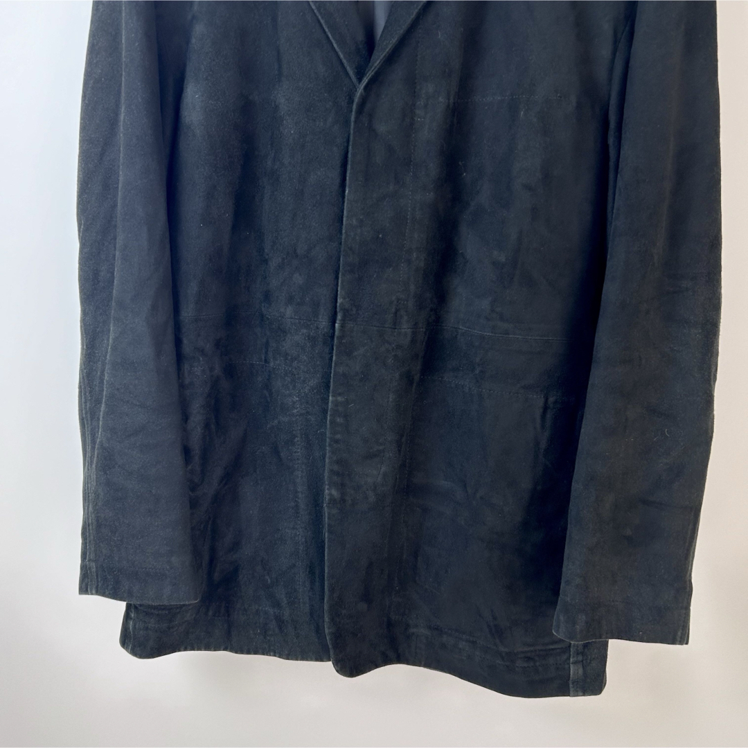 ISSEY MIYAKE MEN イッセイミヤケ スウェードジャケット ブラック ISSEY MIYAKE MEN イッセイミヤケ スウェードジャケット ブラック