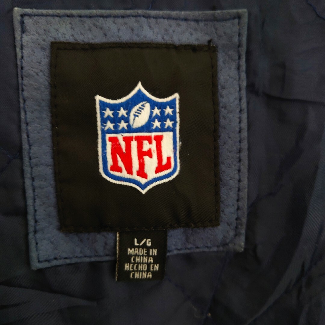 NFL】バッファロービルズ チームロゴ刺繍 レザージャケット A-2433 NFL】バッファロービルズ チームロゴ刺繍 レザージャケット A-2433