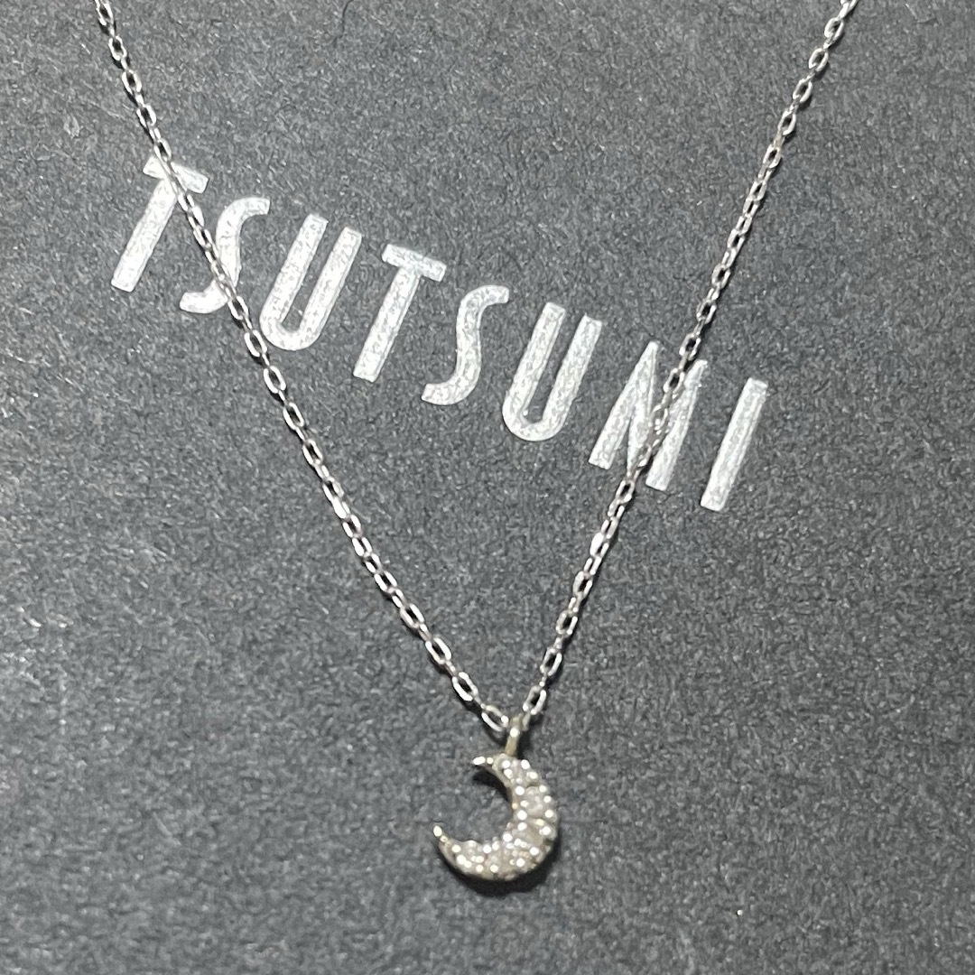 JEWELRY TSUTSUMI - ジュエリーツツミ プチネックレス k10WG 月 JEWELRY TSUTSUMI - ジュエリーツツミ プチネックレス k10WG 月
