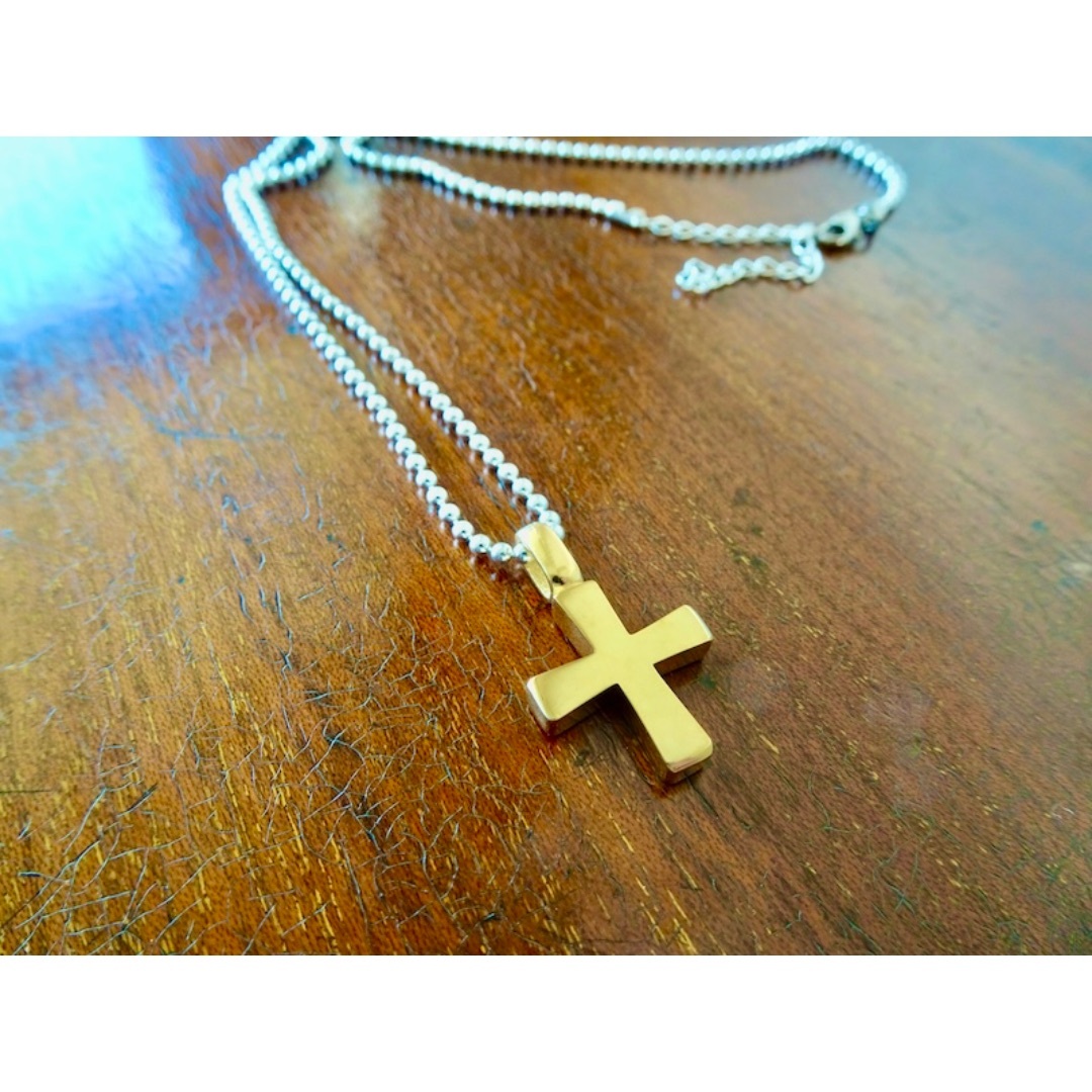 仁尾彫金『十字クロス』ハンドメイド331b - アクセサリー 仁尾彫金『十字クロス』ハンドメイド331b - アクセサリー
