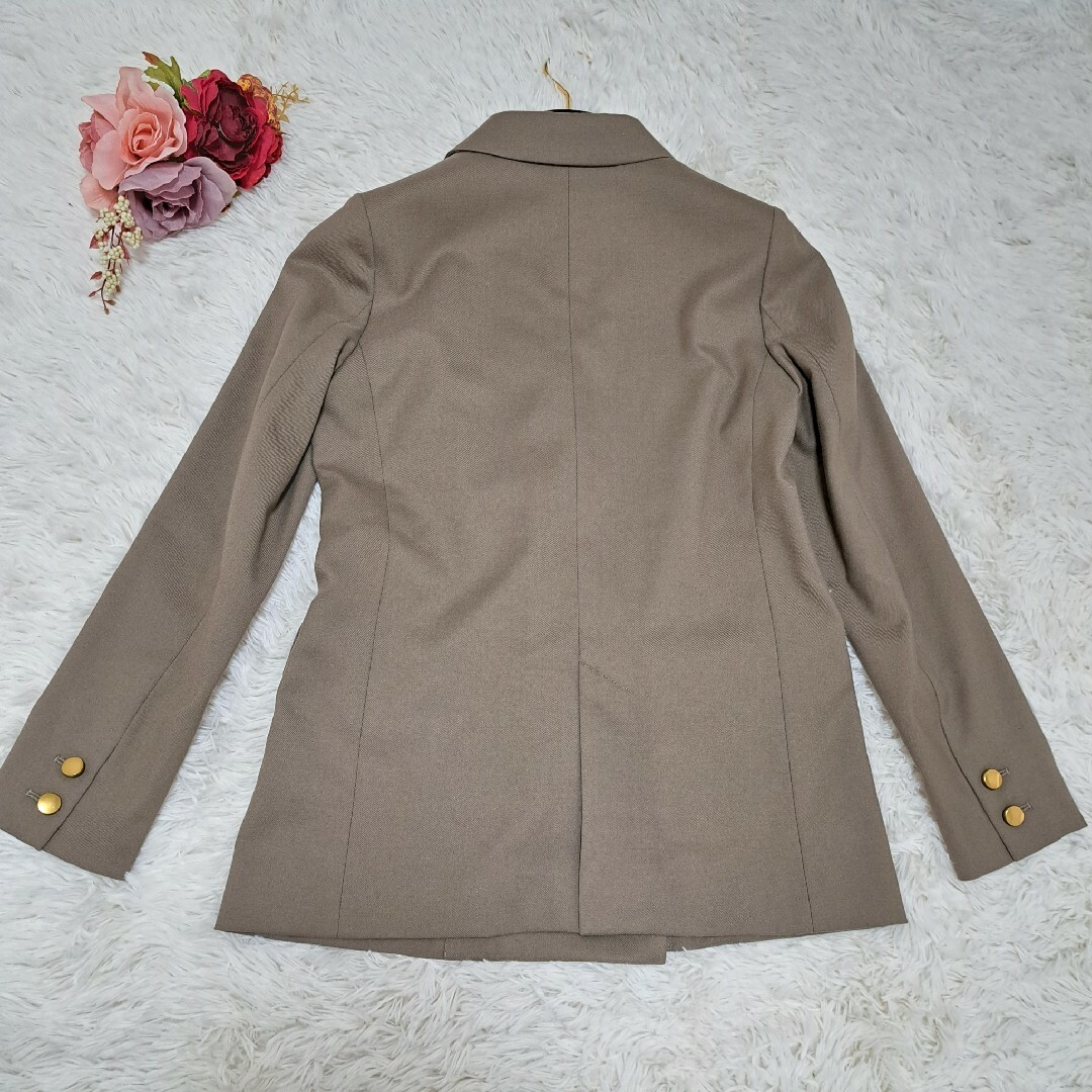 Noble - 【極美品】NOBLE ピークドジャケット 金ボタン カーキ Noble - 【極美品】NOBLE ピークドジャケット 金ボタン カーキ
