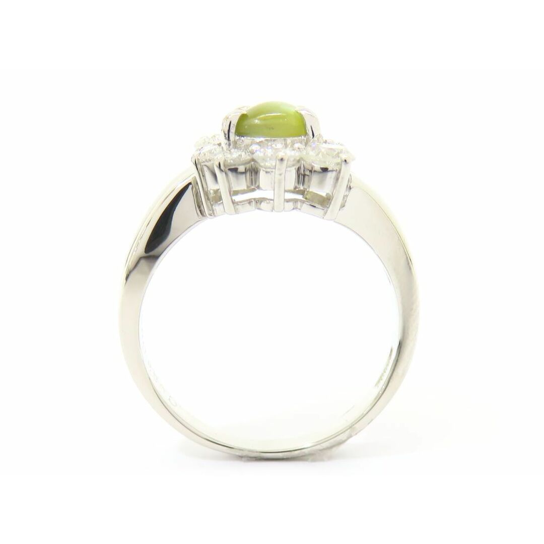 新着】Pt900 クリソベリルキャッツアイ0.83ct ダイヤモンド0.67 新着】Pt900 クリソベリルキャッツアイ0.83ct ダイヤモンド0.67