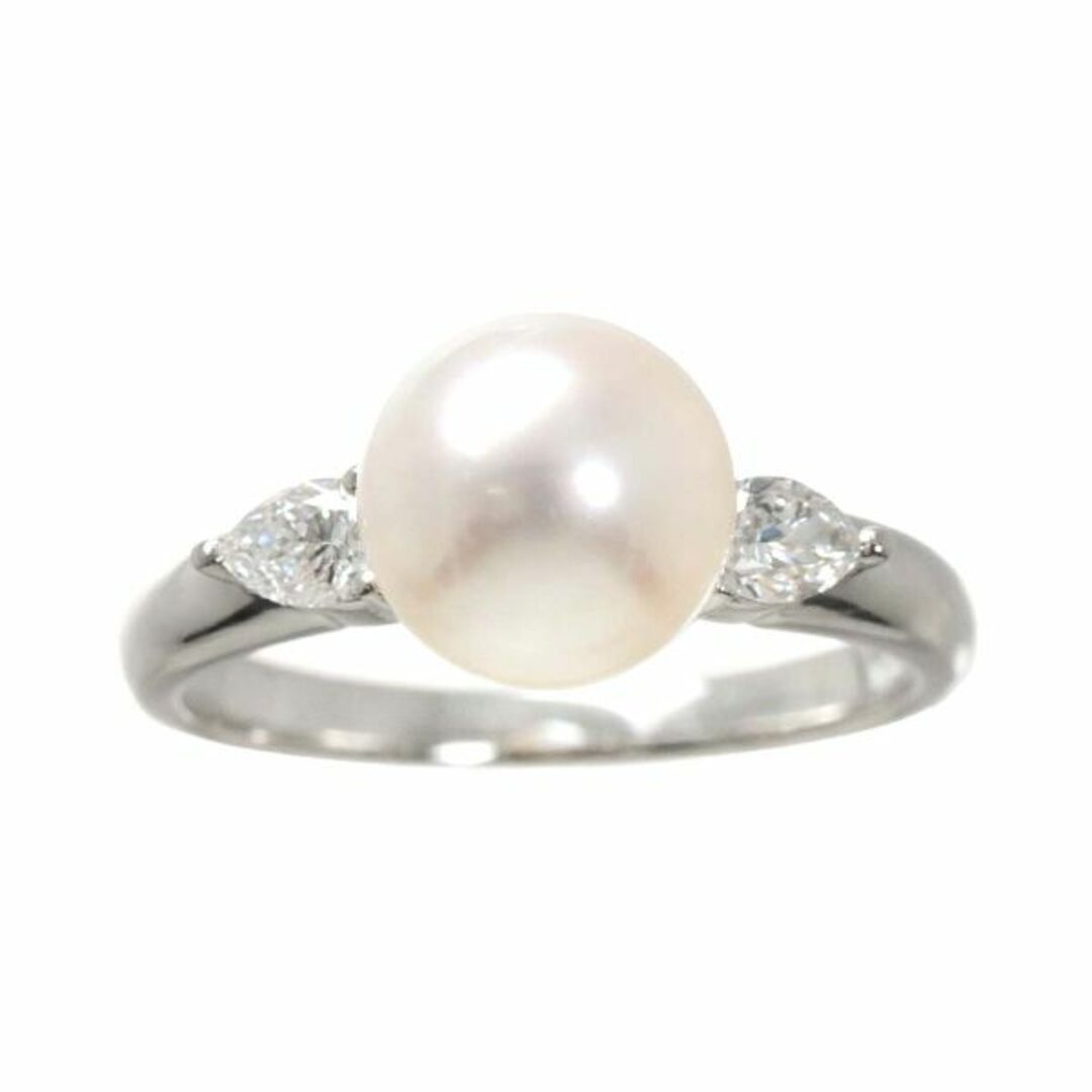 タサキ TASAKI 10.5号 リング アコヤ真珠 8.1mm ダイヤ 0.26ct タサキ TASAKI 10.5号 リング アコヤ真珠 8.1mm ダイヤ 0.26ct