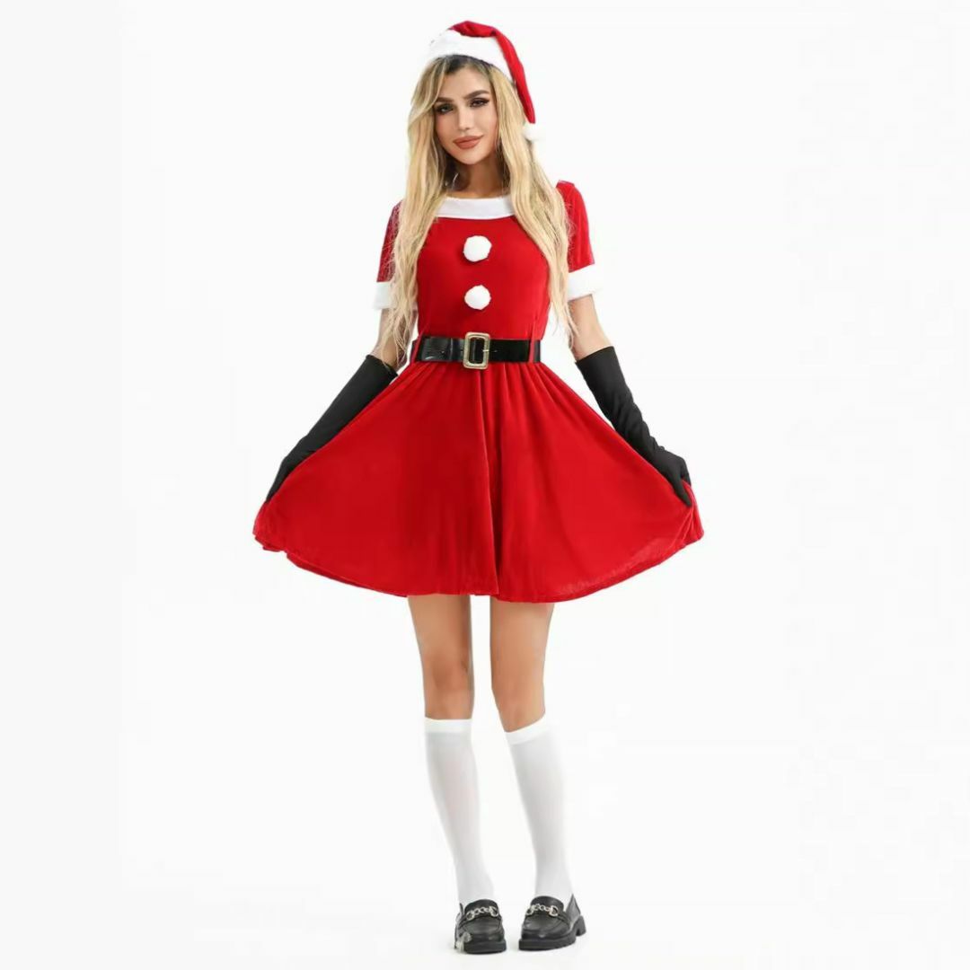 クリスマス コスプレ ミニスカ サンタ コスチューム ワンピース クリスマス コスプレ ミニスカ サンタ コスチューム ワンピース