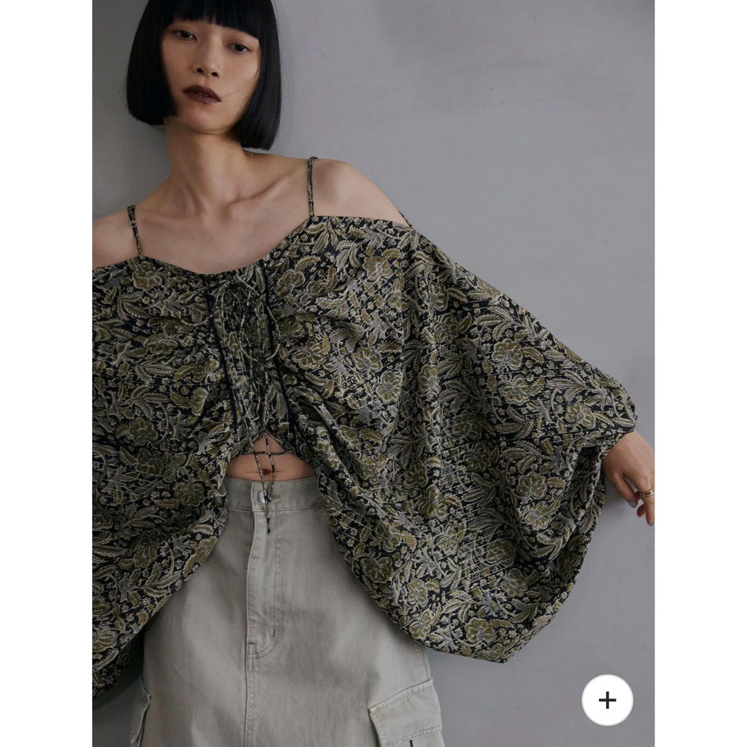 Ameri VINTAGE - Ameri 新品♡ INDIA PRINT TURN OVER BLOUSEの Ameri VINTAGE - Ameri 新品♡ INDIA PRINT TURN OVER BLOUSEの