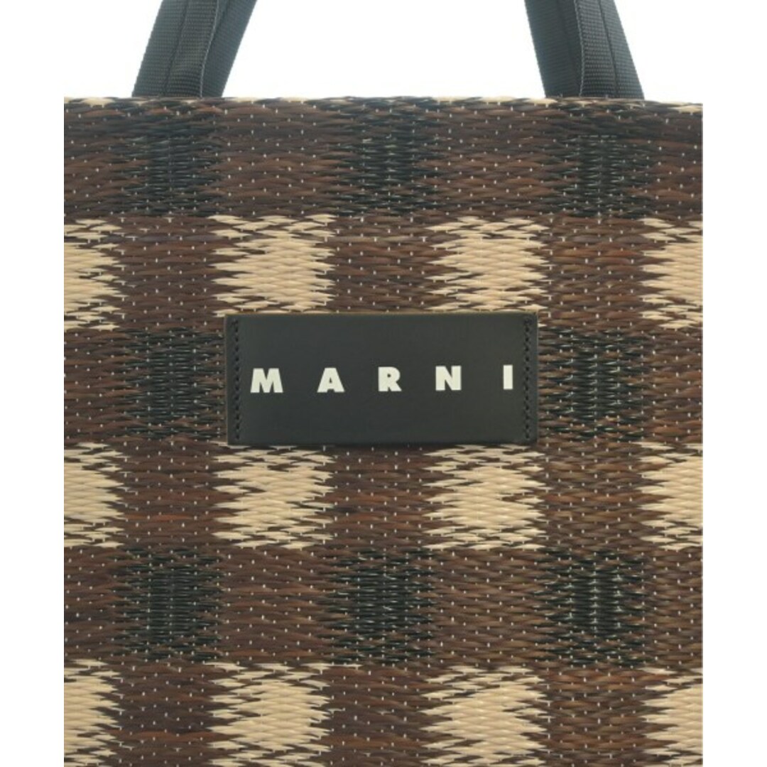 MARNI - MARNI マルニ トートバッグ - 黒x緑xベージュ(総柄 MARNI - MARNI マルニ トートバッグ - 黒x緑xベージュ(総柄