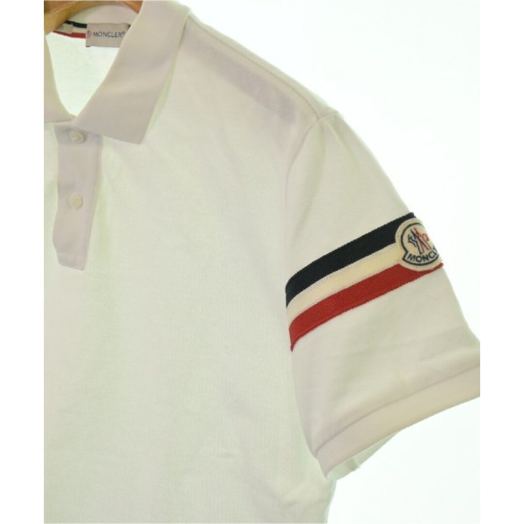 MONCLER モンクレール ポロシャツ L 白 【古着】 MONCLER モンクレール ポロシャツ L 白 【古着】