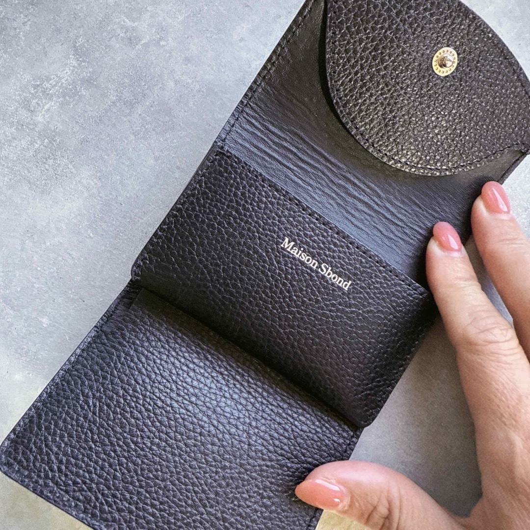 Maison Sbond 三つ折り財布 1ヶ月程度使用 ブラック Maison Sbond 三つ折り財布 1ヶ月程度使用 ブラック