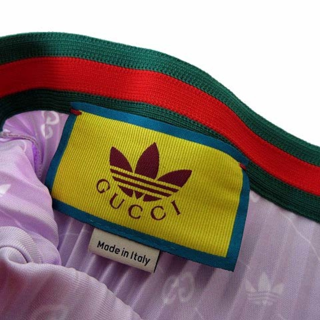 GUCCI - グッチ アディダス サテン プリーツ スカート GG GUCCI - グッチ アディダス サテン プリーツ スカート GG
