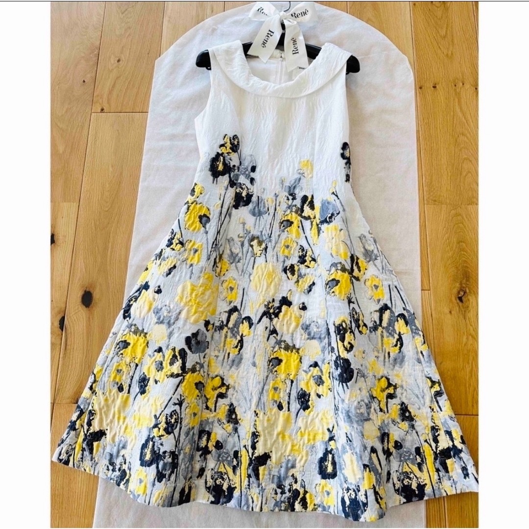 Rene♡ルネ♡フラワージャガードワンピース Rene♡ルネ♡フラワージャガードワンピース