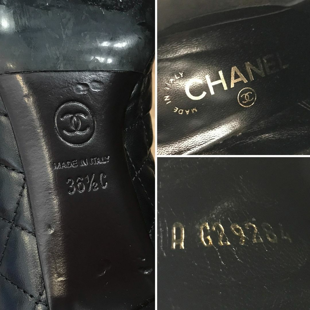 CHANEL - 超美品 シャネル マトラッセ ココマーク ブーティ CHANEL - 超美品 シャネル マトラッセ ココマーク ブーティ