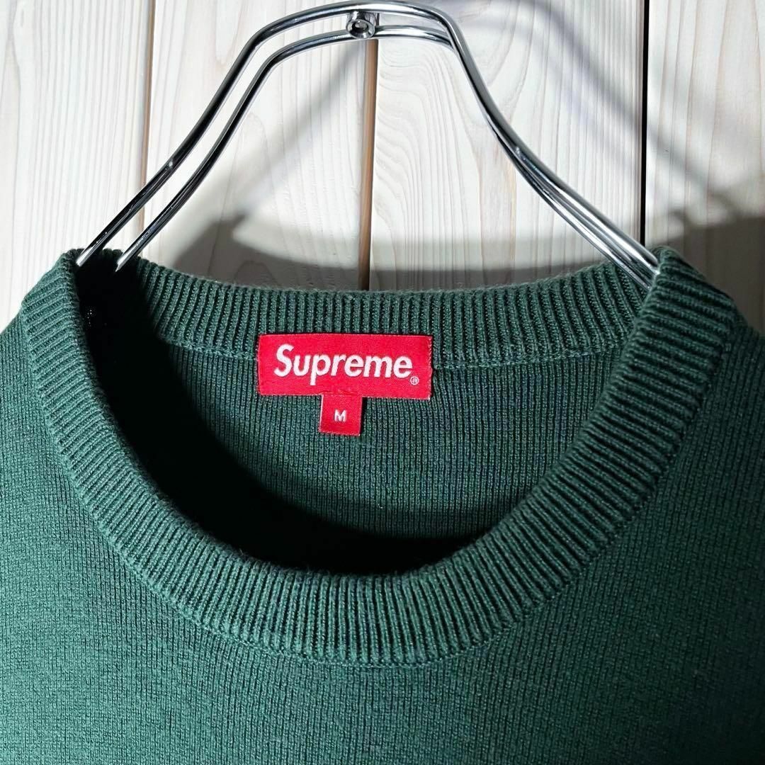良品 M】シュプリーム supreme ラブ ライン セーター 緑 良品 M】シュプリーム supreme ラブ ライン セーター 緑
