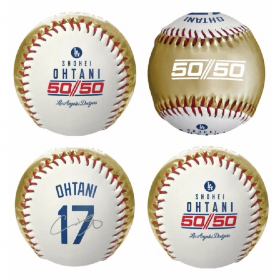 大谷翔平 シーズン50本塁打50盗塁達成記念モデル ボール 50-50 大谷翔平 シーズン50本塁打50盗塁達成記念モデル ボール 50-50