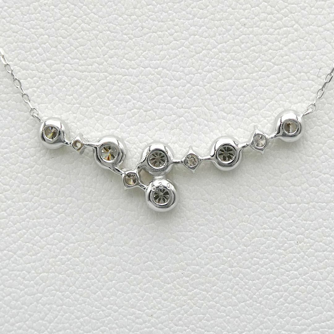 ネックレス K18WG ダイヤモンド0.30ct 42cm ネックレス K18WG ダイヤモンド0.30ct 42cm