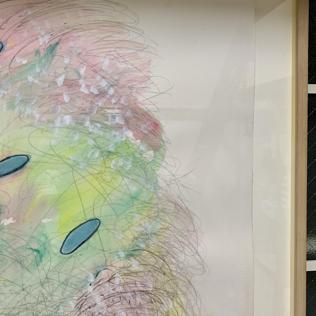 ✨ 抽象的な水彩+鉛筆画 フレーム付き ✨ 抽象的な水彩+鉛筆画 フレーム付き