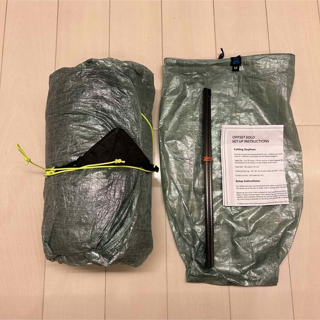 Zpacks Offset Solo Tent 試し張りのみ美品 週末価格の通販 by Zpacks Offset Solo Tent 試し張りのみ美品 週末価格の通販 by