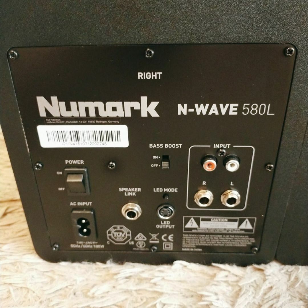 新品未使用Numark アンプ内蔵 DJ スピーカー N-Wave 580L 新品未使用Numark アンプ内蔵 DJ スピーカー N-Wave 580L