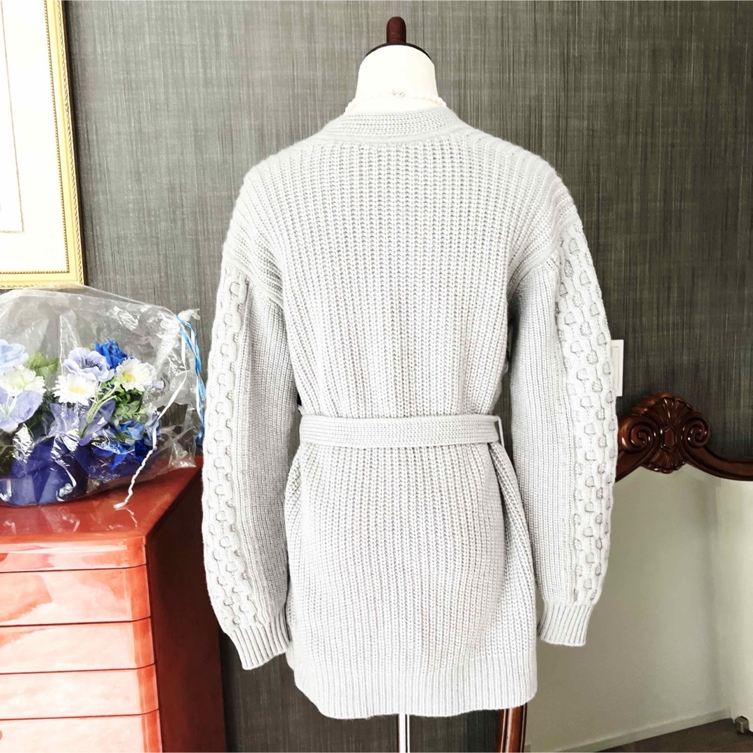 HERMES - 極美品 HERMES エルメス ニット カシミヤ ガウン HERMES - 極美品 HERMES エルメス ニット カシミヤ ガウン