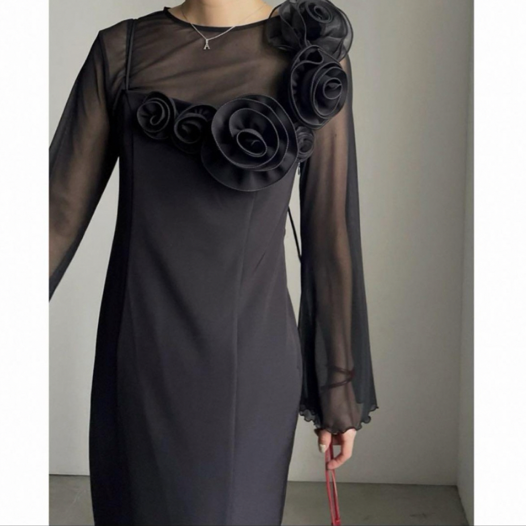 Ameri VINTAGE - Ameri 新品♡ CHERRY ROSE DRESS ♡の通販 by Ameri VINTAGE - Ameri 新品♡ CHERRY ROSE DRESS ♡の通販 by