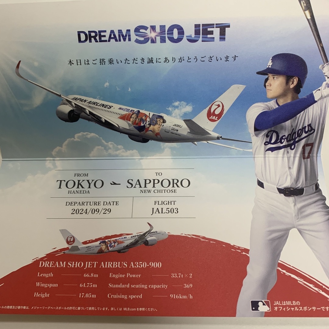 DREAM SHO JET 初便搭乗記念ノベルティ DREAM SHO JET 初便搭乗記念ノベルティ