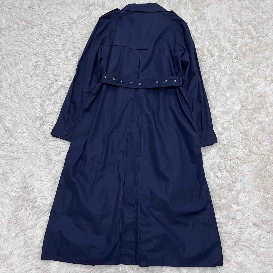 CELINE - 極美品 CELINE トレンチコート ベルト付き ネイビー 42 CELINE - 極美品 CELINE トレンチコート ベルト付き ネイビー 42