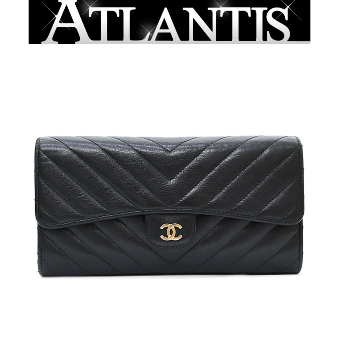 広尾店】 シャネル CHANEL シェブロン フラップ長財布 Vステッチ 広尾店】 シャネル CHANEL シェブロン フラップ長財布 Vステッチ