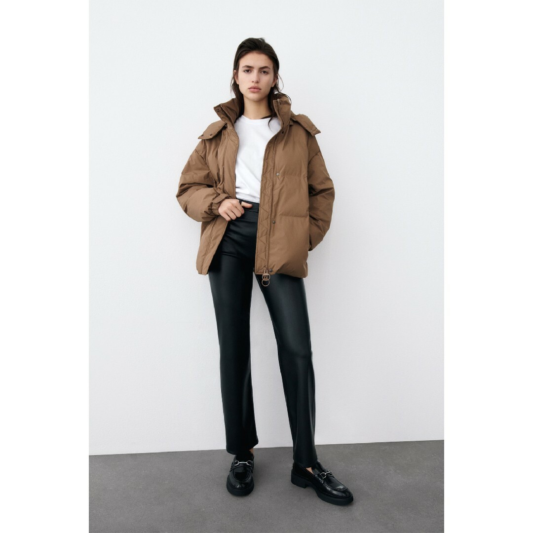 ZARA - ZARA フード付きキルティングジャケット XLサイズ ZARA - ZARA フード付きキルティングジャケット XLサイズ