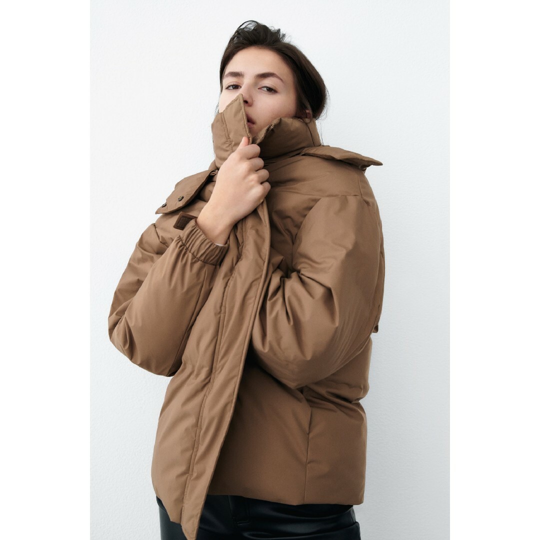 ZARA - ZARA フード付きキルティングジャケット XLサイズ ZARA - ZARA フード付きキルティングジャケット XLサイズ