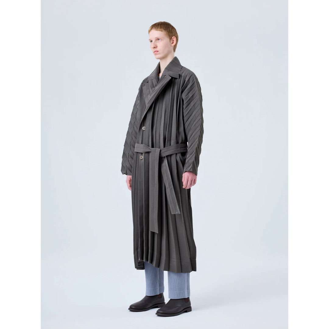 ISSEY MIYAKE - オムプリッセ エッジコート ダブルトレンチ ISSEY MIYAKE - オムプリッセ エッジコート ダブルトレンチ