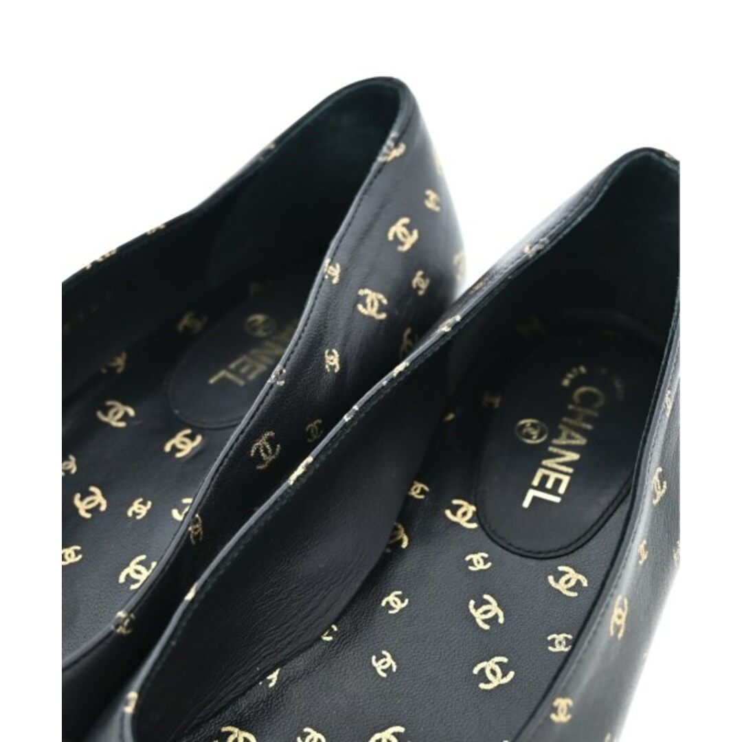 CHANEL - CHANEL パンプス EU34(20.5cm位) 黒xゴールド(総柄 CHANEL - CHANEL パンプス EU34(20.5cm位) 黒xゴールド(総柄