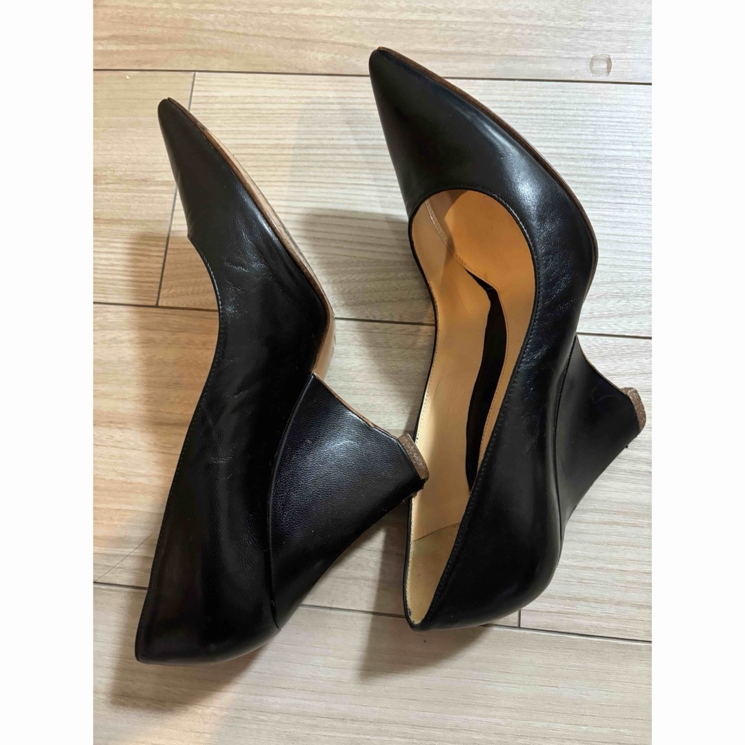 Sergio Rossi 黒 ウェッジヒール レザー ハイヒール ハイヒール Sergio Rossi 黒 ウェッジヒール レザー ハイヒール ハイヒール
