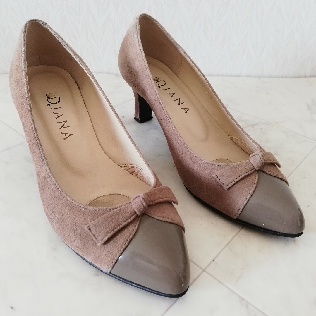 DIANA スエード パンプス 22.5(DIANA ダイアナ 本革スエード DIANA スエード パンプス 22.5(DIANA ダイアナ 本革スエード