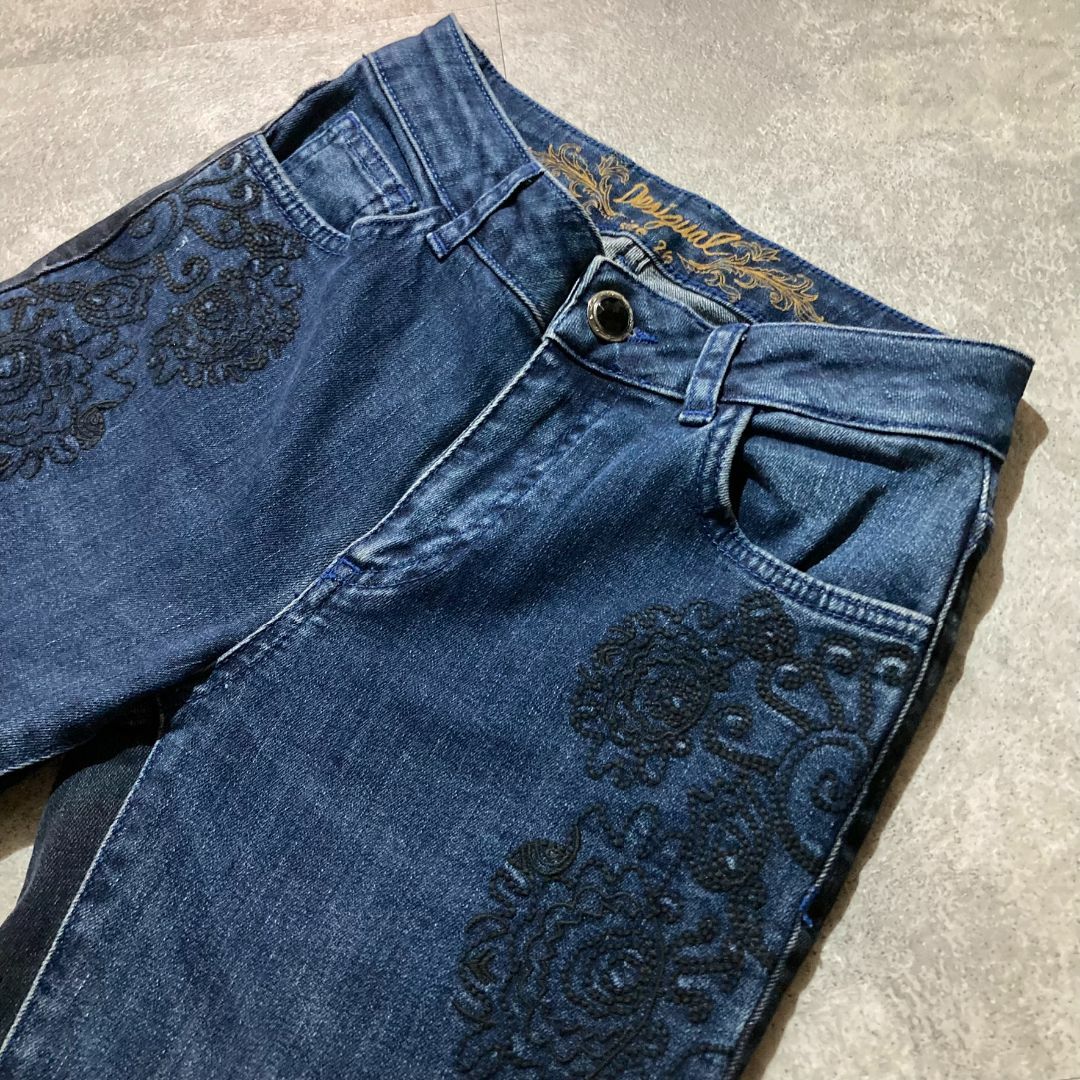 DESIGUAL - 【Desigual】デシグアル 刺繍デザイン スキニー DESIGUAL - 【Desigual】デシグアル 刺繍デザイン スキニー