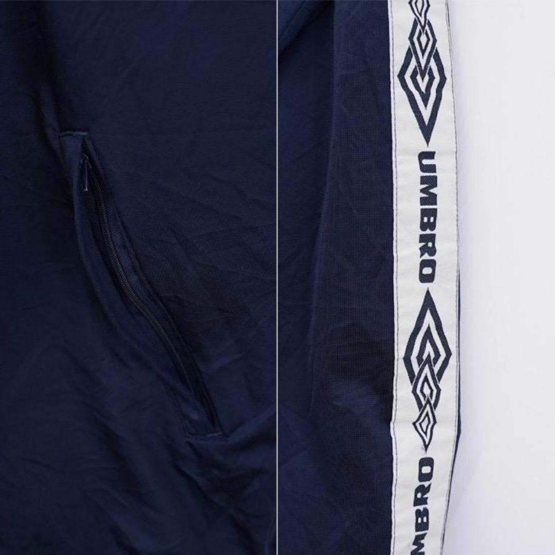 UMBRO - アンブロ トラックジャケット ネイビー 90s M 紺 白 UMBRO - アンブロ トラックジャケット ネイビー 90s M 紺 白