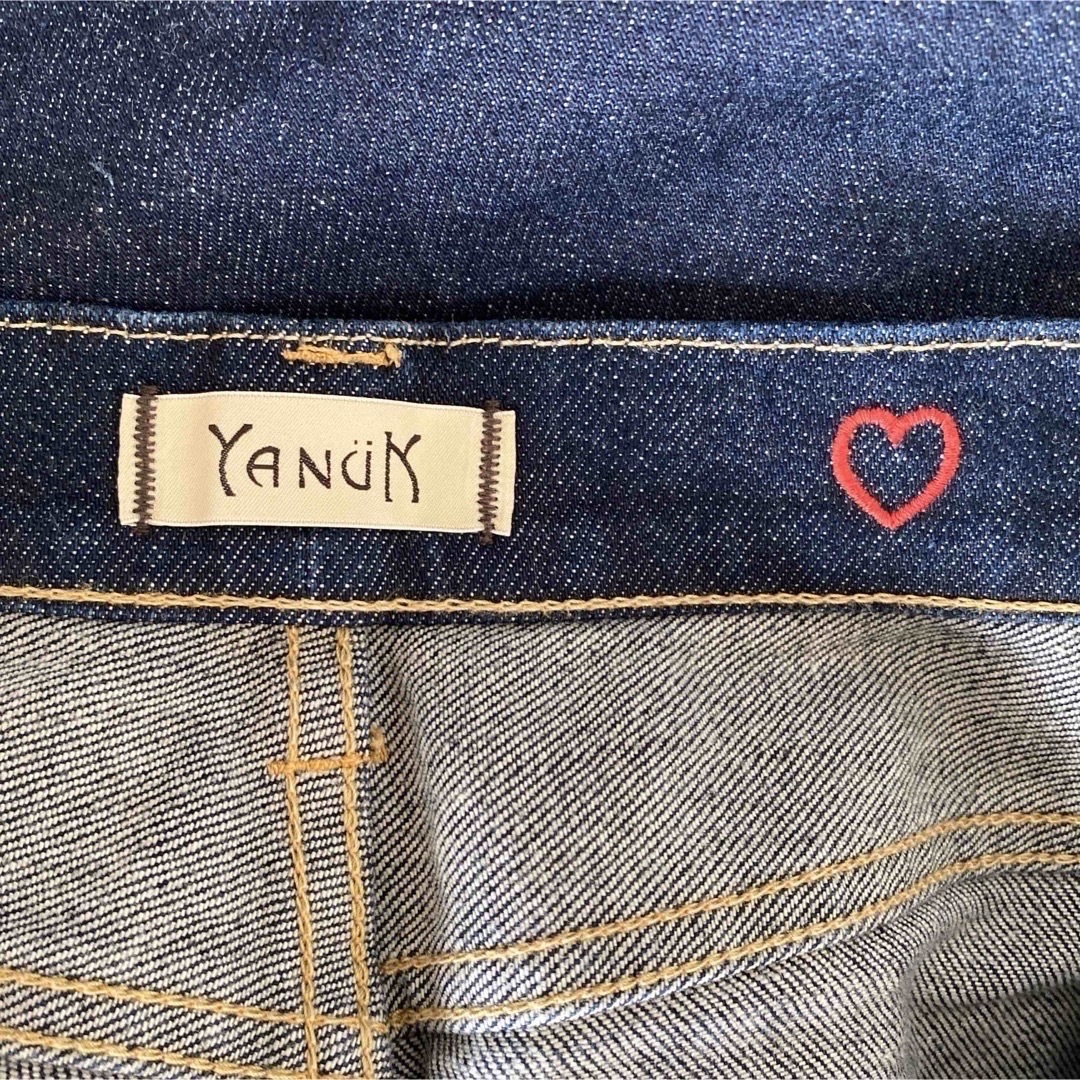 YANUK - 美品 YANUK×金子綾×藤原裕 ダークブルーストレート YANUK - 美品 YANUK×金子綾×藤原裕 ダークブルーストレート