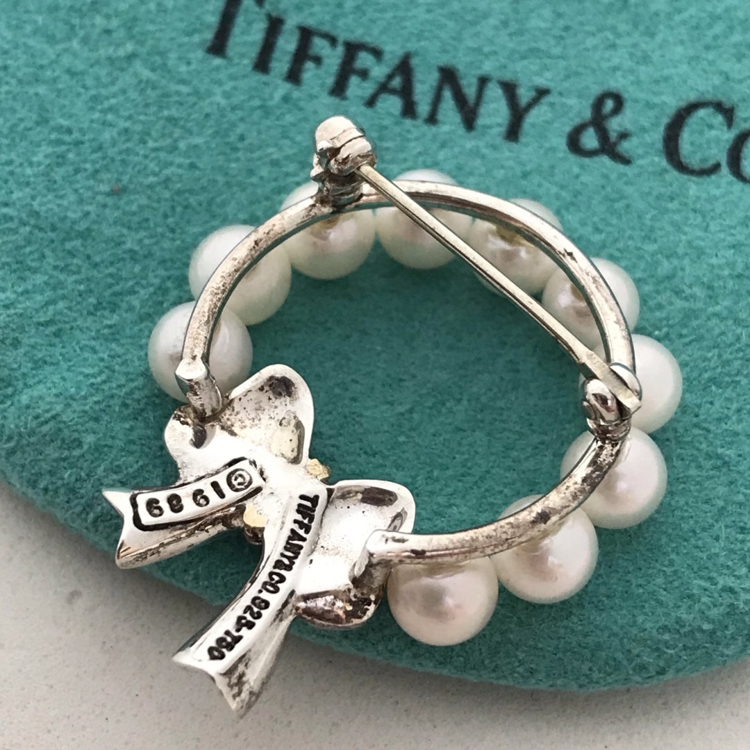 Tiffany & Co. - Tiffany コンビ パールリボン サークル Tiffany & Co. - Tiffany コンビ パールリボン サークル