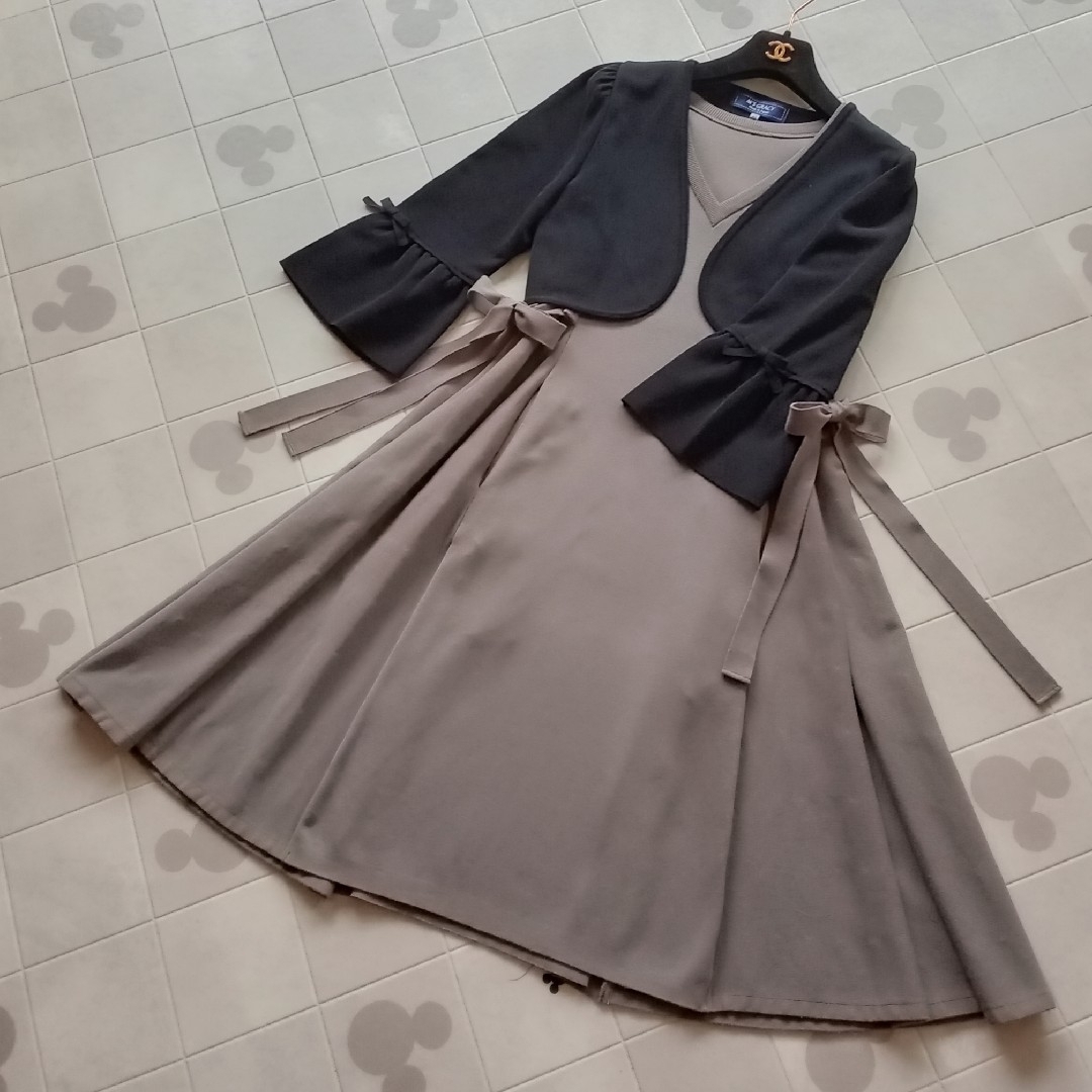 エムズグレイシー♡袖リボン♡ベルスリーブ♡ボレロ♡ブラック エムズグレイシー♡袖リボン♡ベルスリーブ♡ボレロ♡ブラック