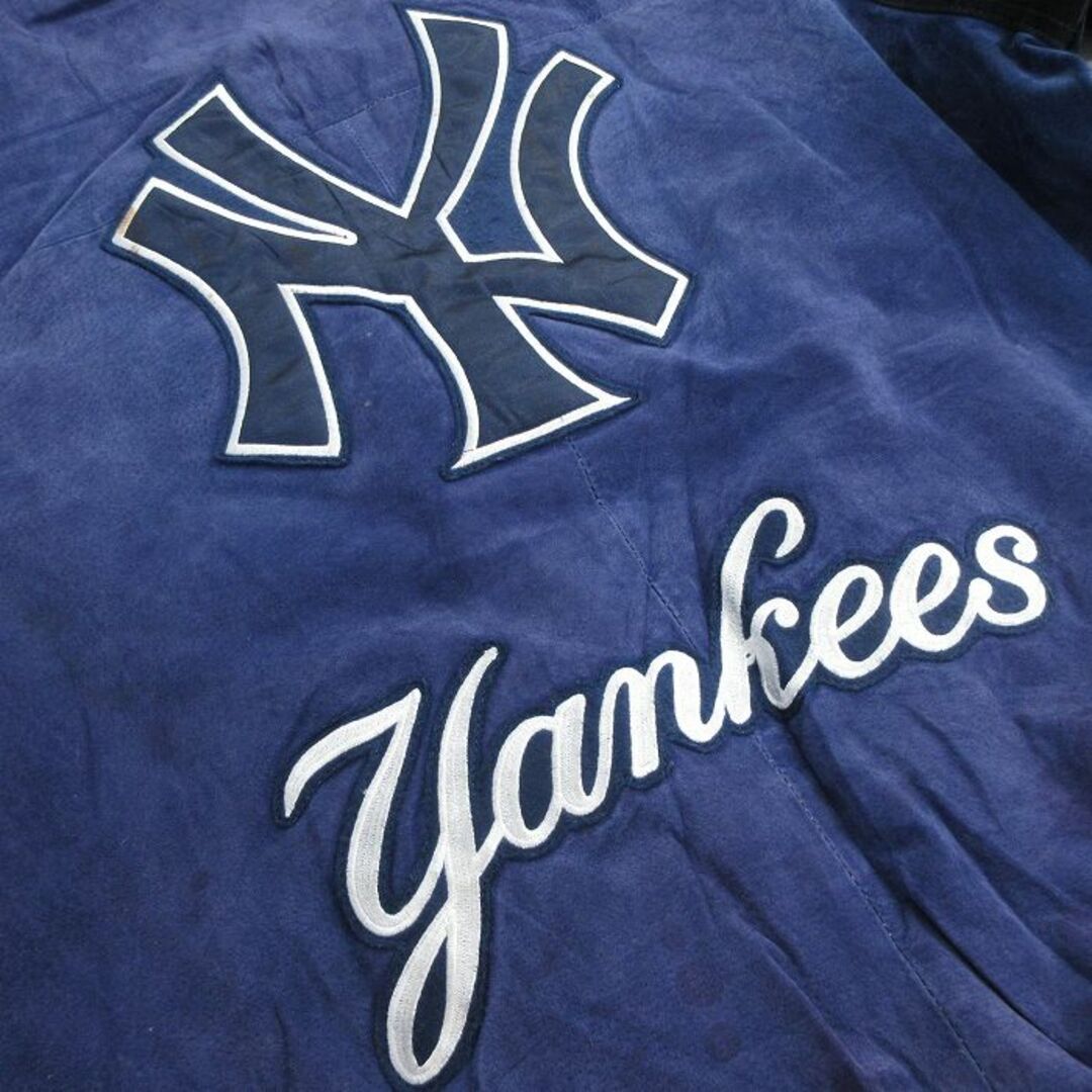 XL☆古着 長袖 スエード レザー ジャケット メンズ MLB XL☆古着 長袖 スエード レザー ジャケット メンズ MLB