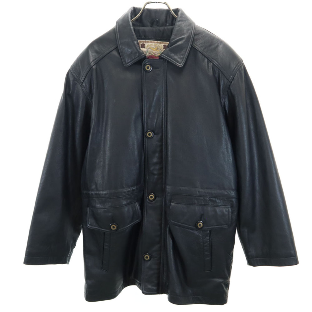 STONE MILLED 牛革 レザーコート L ブラック STONE MILLED STONE MILLED 牛革 レザーコート L ブラック STONE MILLED