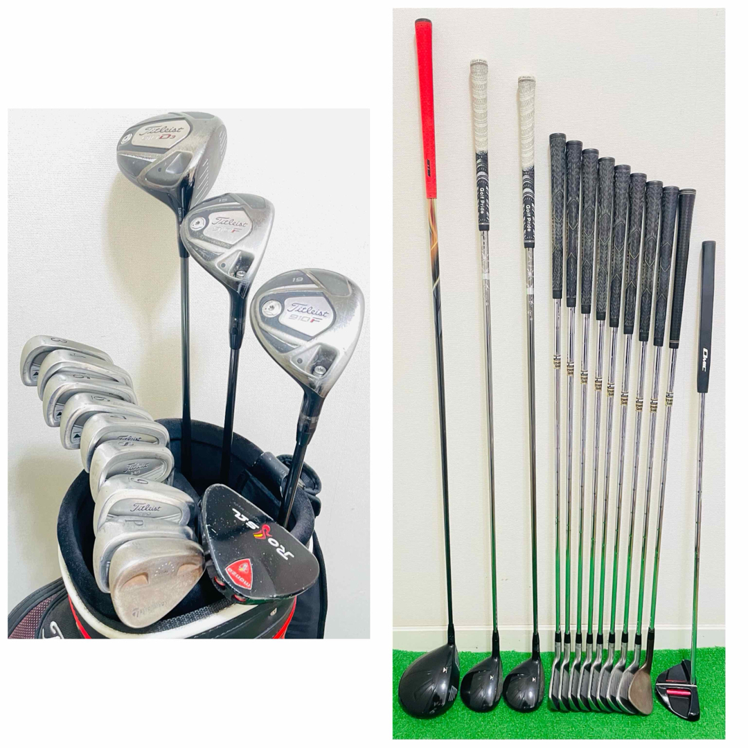 Titleist - 7611 Titleist メンズ 右利き ゴルフクラブセット 13 Titleist - 7611 Titleist メンズ 右利き ゴルフクラブセット 13