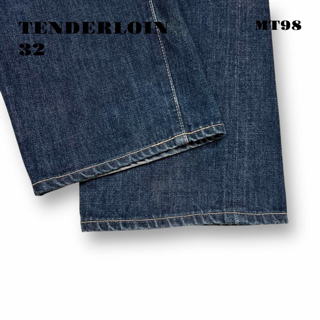 人気品! TENDERLOIN ライダース デニムパンツ インディゴブルー 32 人気品! TENDERLOIN ライダース デニムパンツ インディゴブルー 32