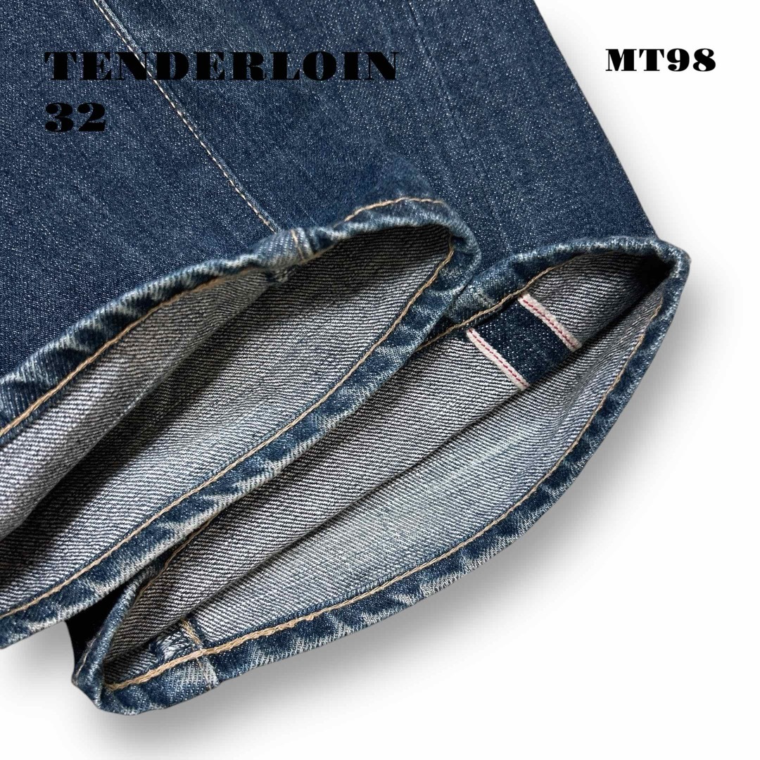人気品! TENDERLOIN ライダース デニムパンツ インディゴブルー 32 人気品! TENDERLOIN ライダース デニムパンツ インディゴブルー 32